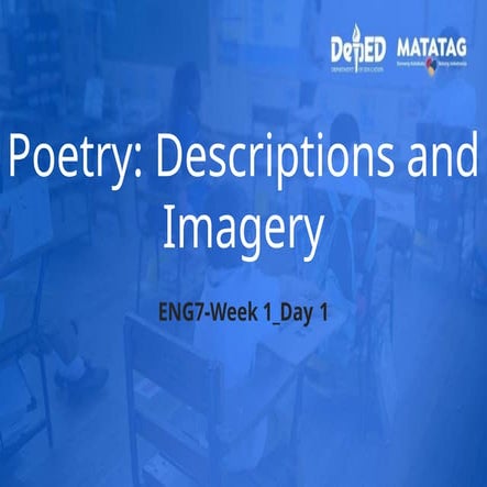 Poetry Introduction for Grade 7 students | PPTX