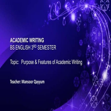 Week 1 Purpose and Features of Writing.pptx
