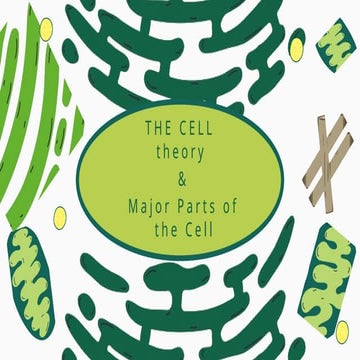 GEN. BIOLOGY: THE CELL AND THE CELL THEORIES | PPTX
