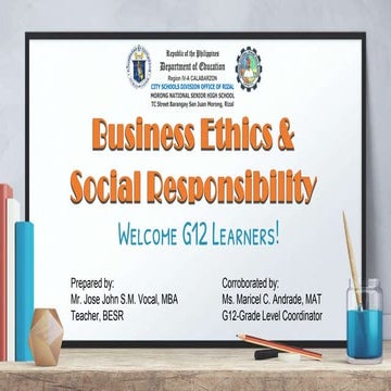 business ethics and social responsibility | PPTX
