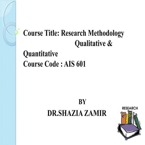 (Research Methodology) | PPT