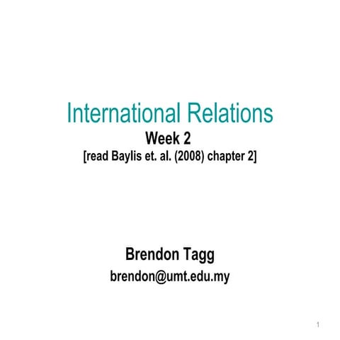 international relation | PPT