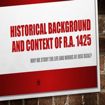 Historical Background and Context of R.A. 1425.pptx