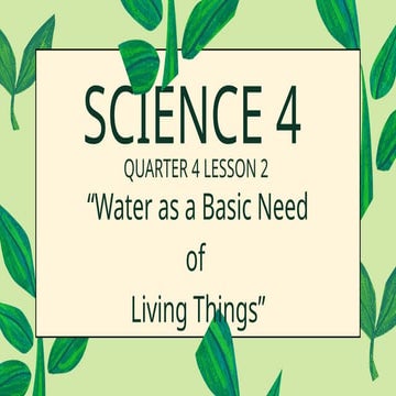 100 uses of water | PPTX
