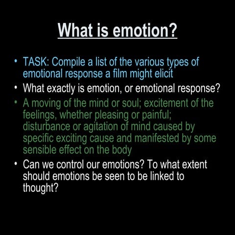 FM4: What is emotion? | PPT