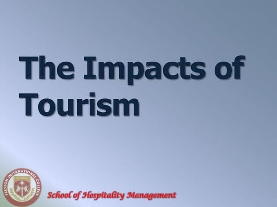 Tourism Impacts on the Economy | PDF