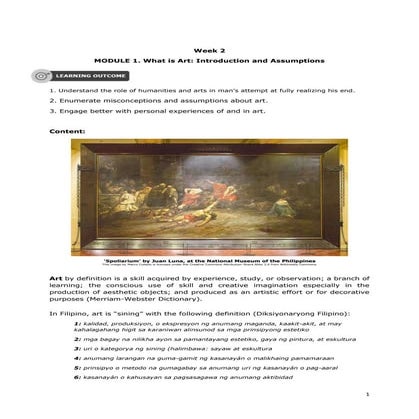Assumptions of Art | PPTX