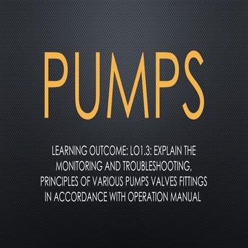 MARINE PUMPS - BASIC MARINE ENGINEERING | PPTX