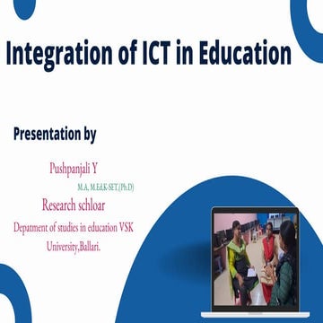Integration of ICT among B.ED students | PDF
