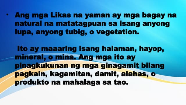 Yamang Lupa sa Pilipinas | PPTX