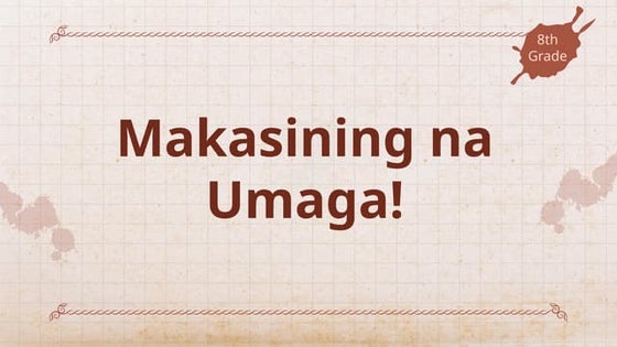 ang huling matuwid-el filibusterismo-kabanata 33 | PPTX
