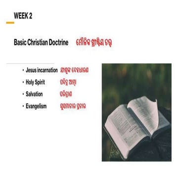 Basic christian doctrine for christians. | PPT