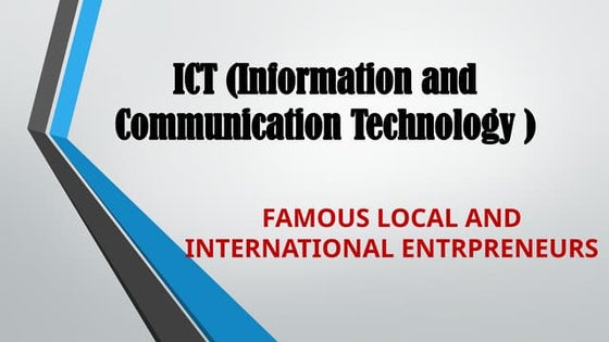 Grade 7 ICT - Qualities of Successful entrepreneurs in the field of ICT ...