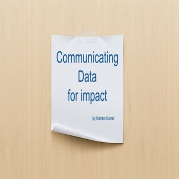 Week2day2 communicating data for impact | PDF