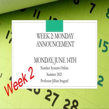 Week 2 June 14 Monday Announcements | PPTX | Educational Assessment ...