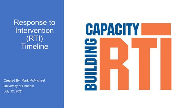 Response To Intervention Presentation | PPT