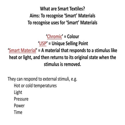 Smart textile (1) | PPTX