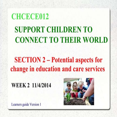Week 2 support children to connect | PPT