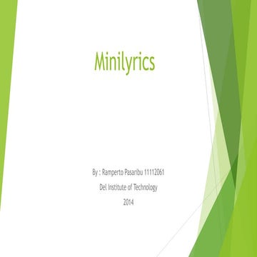 MiniLyrics | PPTX