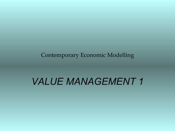 Value-based Management | PPTX