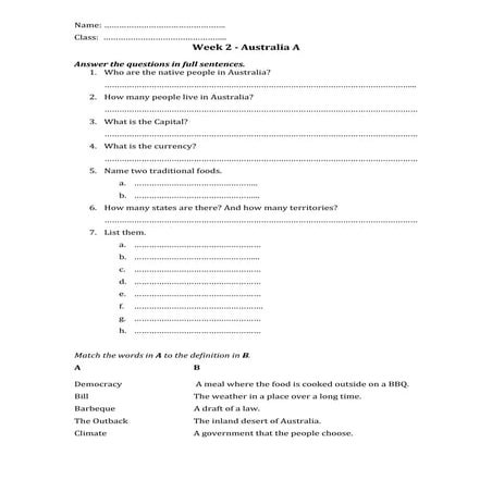 Week 15 cricket worksheet a | DOC