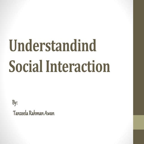 social interaction | PPT