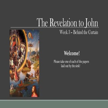Revelation Week 3 - Behind the Veil | PPT