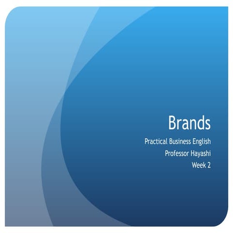 Week3 brands | PPT