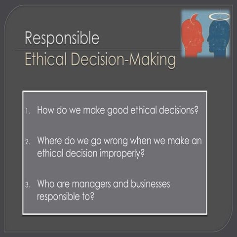Week 3 ethical decision making | PPT