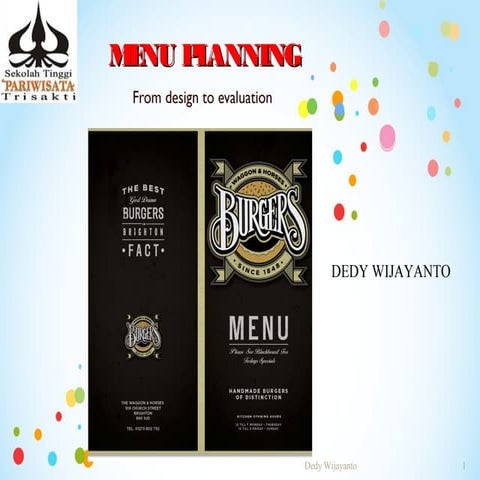 Week 3 planning a menu | PPT