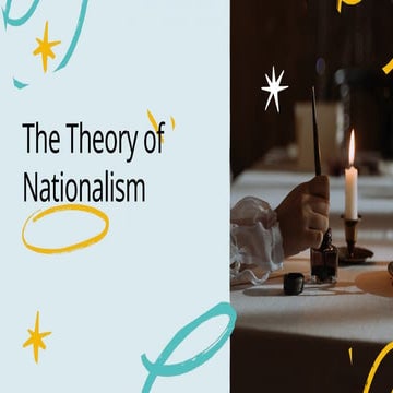 The Theory of Nationalism objectives , introduction, conclusion | PPTX