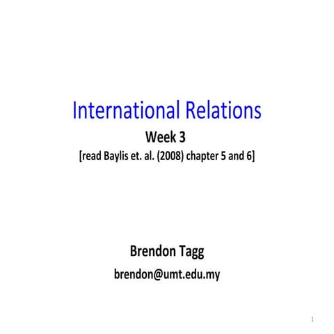 international relation | PPT