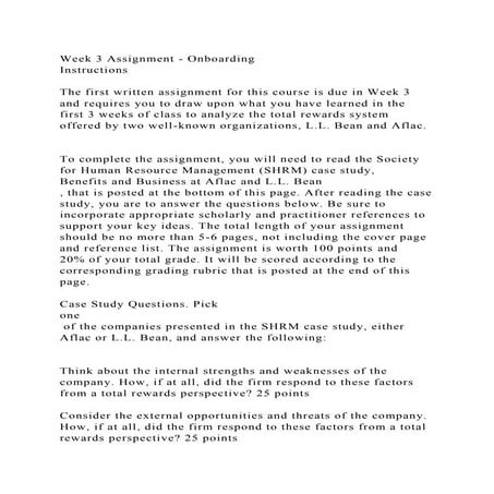 Week 3 Assignment - OnboardingInstructionsThe first written as.docx
