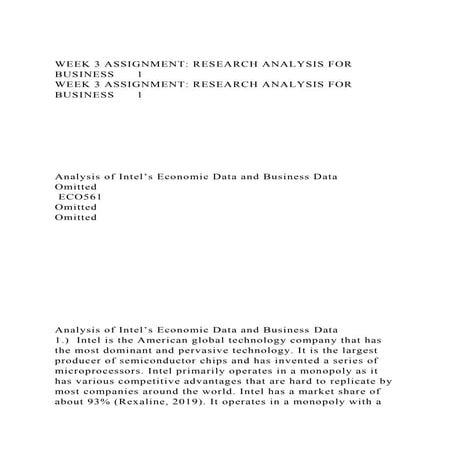 WEEK 3 ASSIGNMENT RESEARCH ANALYSIS FOR BUSINESS1WEEK 3 ASSIGN.docx