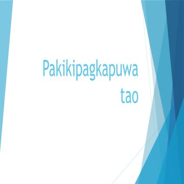 ESP 8 Quarter 2 Aralin 1: Pakikipagkapwa | PPTX