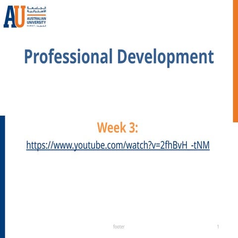 Goal Setting as a part for personal professional development | PPTX