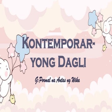 FILIPINO 8: ARALIN 3 (KONTEMPORARYONG DAGLI).pdf