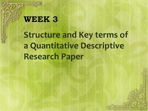 Parts of a research paper | PPT