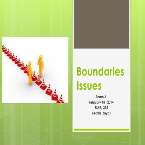 Boundary Issues | PPT