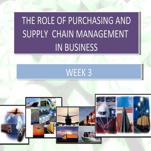Week 3 Purchasing N Supply Management 2003 | PPT | Business | Business ...
