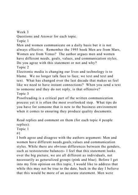 The Miscommunication with communicating | DOCX