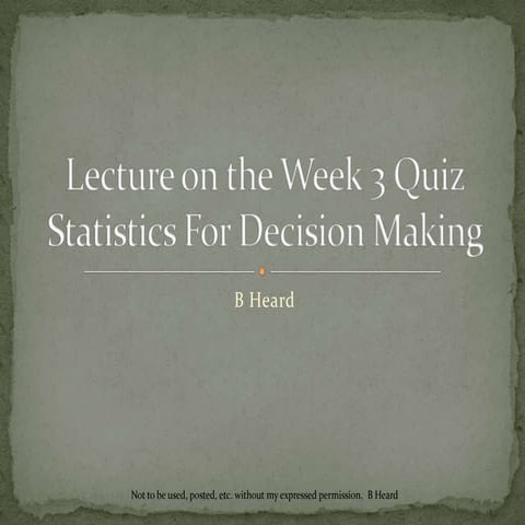 Week3 Quiz Live Lecture | PPT