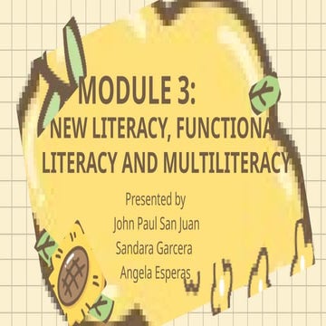 21ST CENTURY LITERACY FROM TRADITIONAL TO MODERN | PPTX