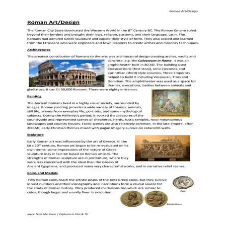 Roman Art/Design | DOCX