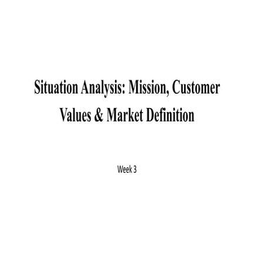 Week 3 Situation Analysis lecture for MBA Students | PPTX | Business ...