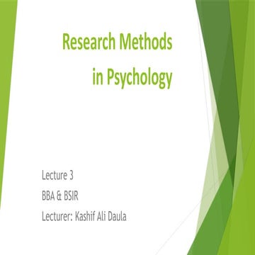 Comprehensive Overview of Research Methods in Psychology: Techniques ...
