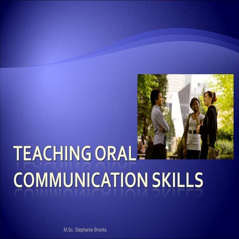 Week 3 teaching oral skills 1 | PPT