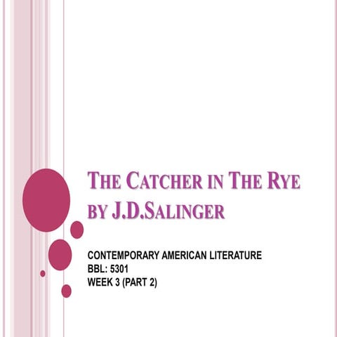 The Catcher in the Rye | PPT