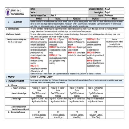 English 9 Q1 Week 4 | DOCX