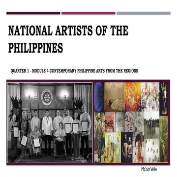 NATIONAL ARTIST OF THE PHILIPPINES WEEK 4 | PPTX